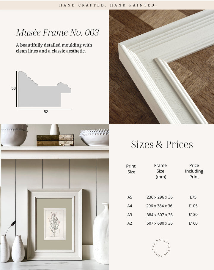Hand Painted Frame Information - Musee Home