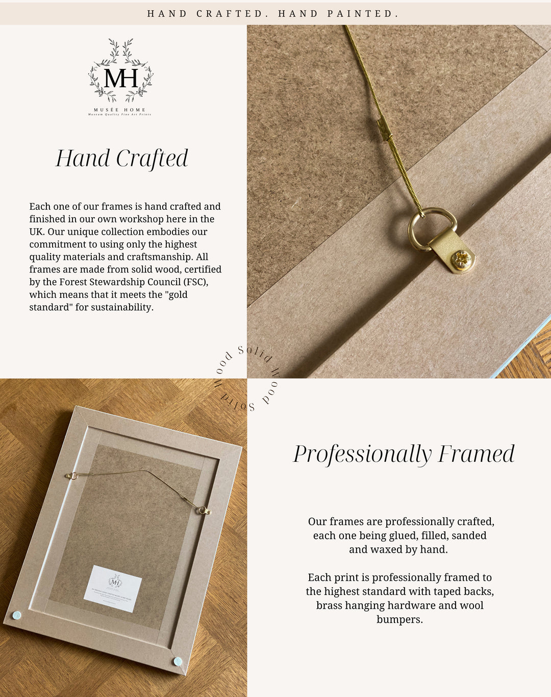 Hand Painted Frame Information - Musee Home